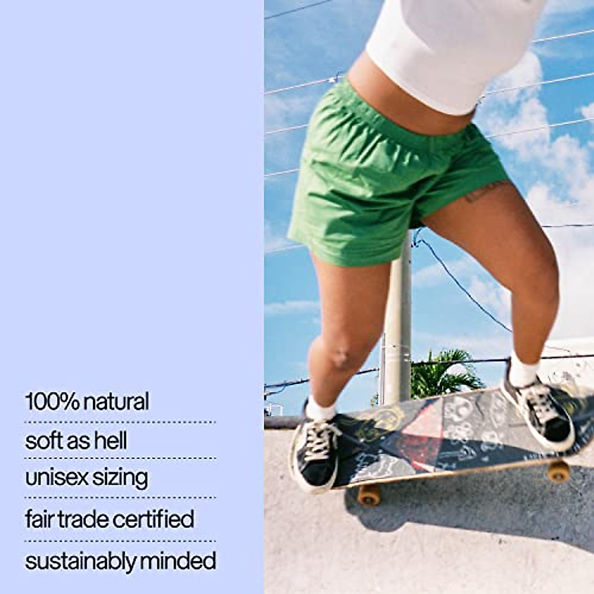 ODDO BODY 100% Organic Pima Cotton Underwear Woven Boxer (Juniper, S)