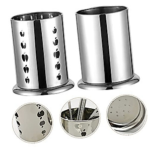 DOITOOL cooking utensil holder kitchen utensil holder stainless utensil holder flatware organizers flatware drying chopsticks holder utensil drying Stainless steel tableware Kitchenware