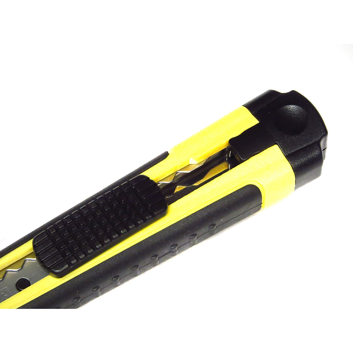 SDI-5414 Snap-off Utility Knife with 12 Set of Sk2+cr Blades, 9mm Rubber Grip Cutter for Right or Left Handed User