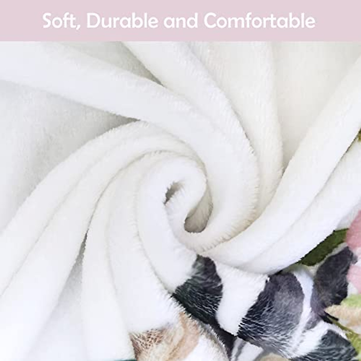 fundich Baby Milestone Blanket Girl|Newborn Monthly Milestone Blanket|Rose Nursery Decor|Baby Girl Photo Background Prop Picture Blanket 45"x40" with Wreath and Headband