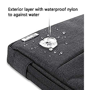 V Voova 13 13.3 14 Inch Laptop Sleeve Carrying Case Compatible with MacBook Air,MacBook Pro 14/M1,13.5" Surface Book 3/Laptop 4,HP Envy 13,Chromebook,Slim Computer Bag Cover with Handle,Black