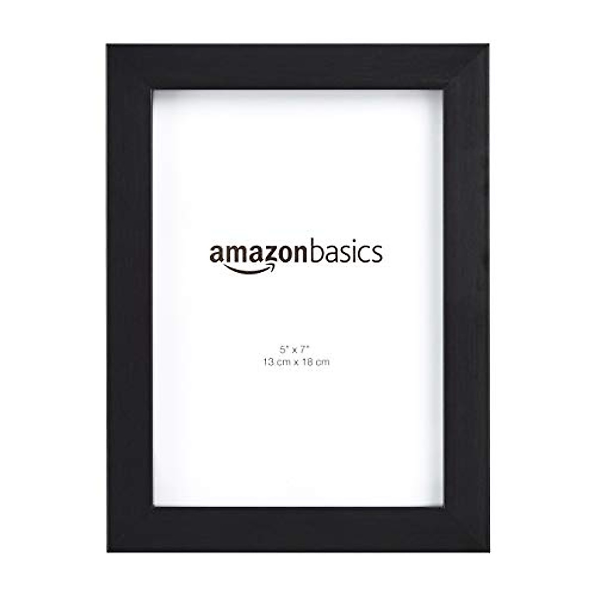 Amazon Basics Photo Picture Frame - 5" x 7", Black - Pack of 2 & Photo Picture Frame - 4" x 6", Black - Pack of 2