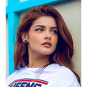 Wremily 8 Pairs Clip Earrings Set for Women Rose Flower CZ Simulated Pearl Gold Knot Clip Earrings with Rubber Pads Non Pierced Hypoallergenic Clip on Earrings Jewelry