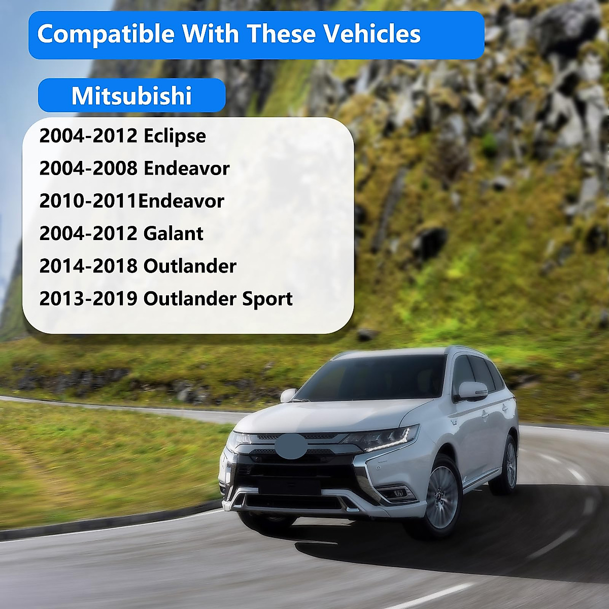 Gas Cap Fuel Cap Replace 1711A004 Fuel Gas Tank Cap Compatible with Mitsubishi 2004-2012 Eclipse 2004-2008 Endeavor&2010-2011 Endeavor 2004-2012 Galant 2014-2018 Outlander 2013-2019 Outlander Sport.