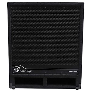 Rockville RBG15S 1600w Active Powered PA Subwoofer w/DSP + Limiter Pro/DJ, 15 inch, Black