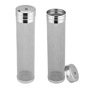 Cyrank Beer Brewing Mesh Filter, Beer Dry Hopper Filter Stainless Steel Hop Strainer Cartridge Hop Strainer 300 Micron Filter Stainless Steel Hop Strainer Brewing Hopper Basket