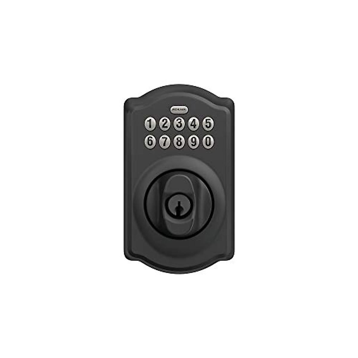SCHLAGE BE365 CAM 622 Keypad Electronic Deadbolt, Matte Black