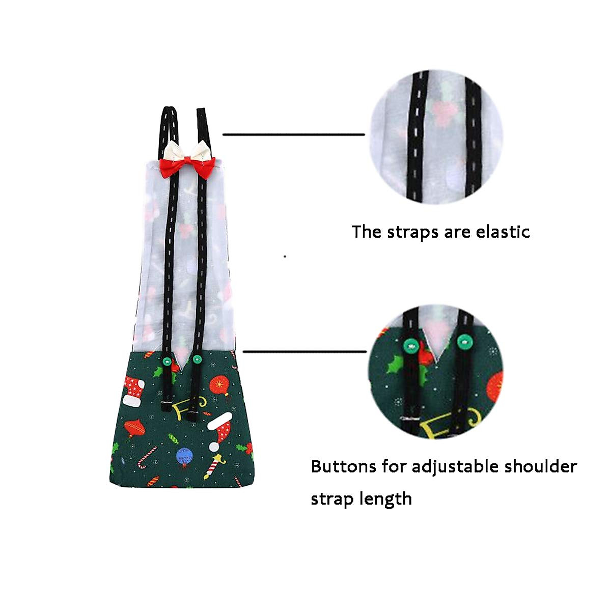 ZJW Chicken Diapers, Duck Diapers, Adjustable Poultry Cloth, Washable and Reusable, Suitable for Holidays, Birthdays, Celebration Party Gifts (Green S.)