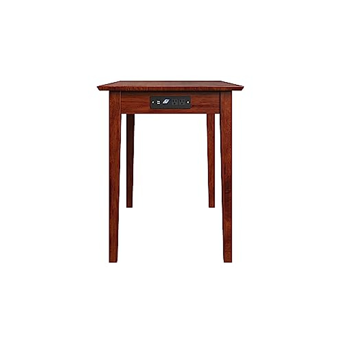 AFI, AH12114, Shaker Desk with Drawer and Charging Station, Walnut