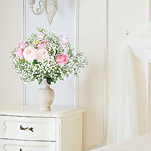 LYLYFAN 12 Pcs Babys Breath Artificial Flowers, Gypsophila Real Touch Flowers for Wedding Party Home Garden Decoration