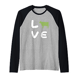 Love OXS T-Shirt Funny OX Raglan Baseball Tee