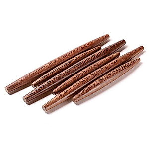 French Rolling Pin Tapered Wood Dumpling Rolling Pin 15 Inch 10 Inch 2pcs,Wenge Wooden Rolling Pin for Dumpling Skin,Pasta, Pizza, Cookie, Bread Dough Tapered Design with a Smooth Surface