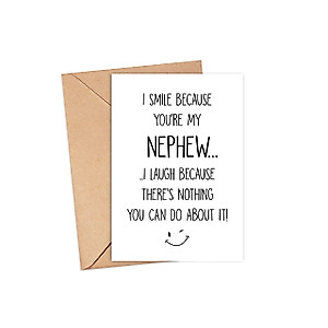 Emily gift Nephew Card - Funny Nephew Birthday Card - Card For Nephew - Nephew Funny Card - Teenage Nephew Card - To My Nephew - To Our Nephew - Happy Birthday