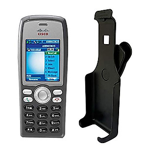 Cbus Wireless Black Holster Case w/ Ratcheting Belt Clip for Cisco 7925G, 7925G-EX Unified Wireless IP Phone