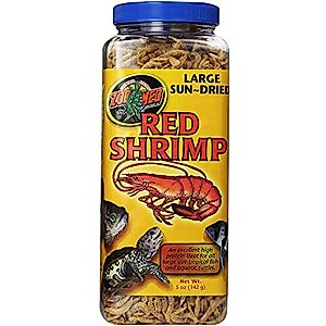 Zoo Med Large Sun-Dried Red Shrimp 5 oz - Pack of 4