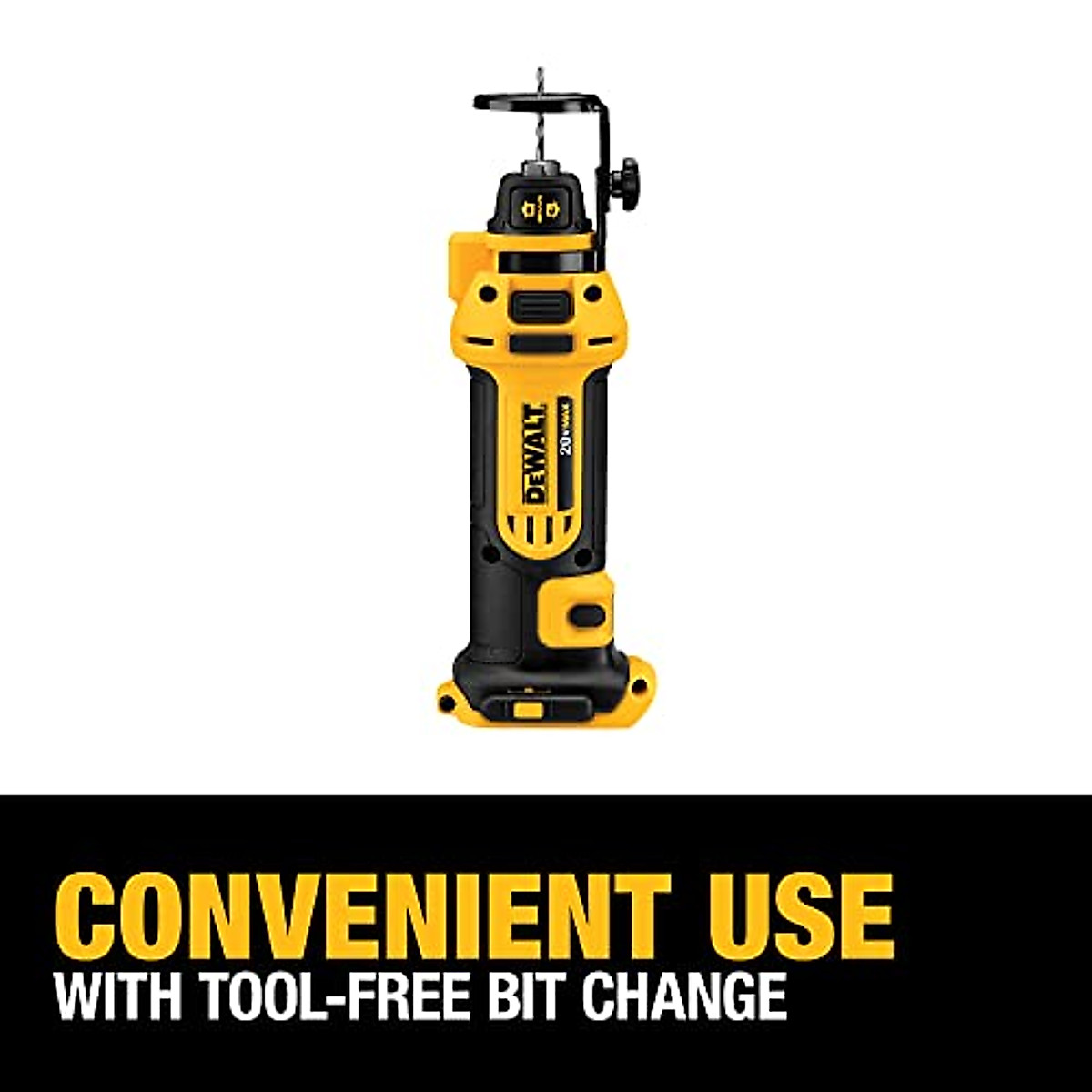 DEWALT 20V MAX* Drywall Cutting Tool, Cut-Out, Tool Only (DCS551B)