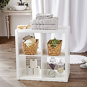 DII Z02006 Natural Water Hyacinth Storage Basket with Handles,Set of 2 Medium