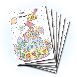 Suzy's Zoo Happy Birthday Card 6-Pack 10311
