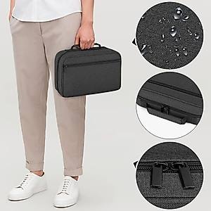 Damero Carrying Case for 2 Stethoscopes, Portable Stethoscope Case Compatible with 3M Littmann/ADC/Omron Stethoscope, BP Cuffs and Other Accessories, Black