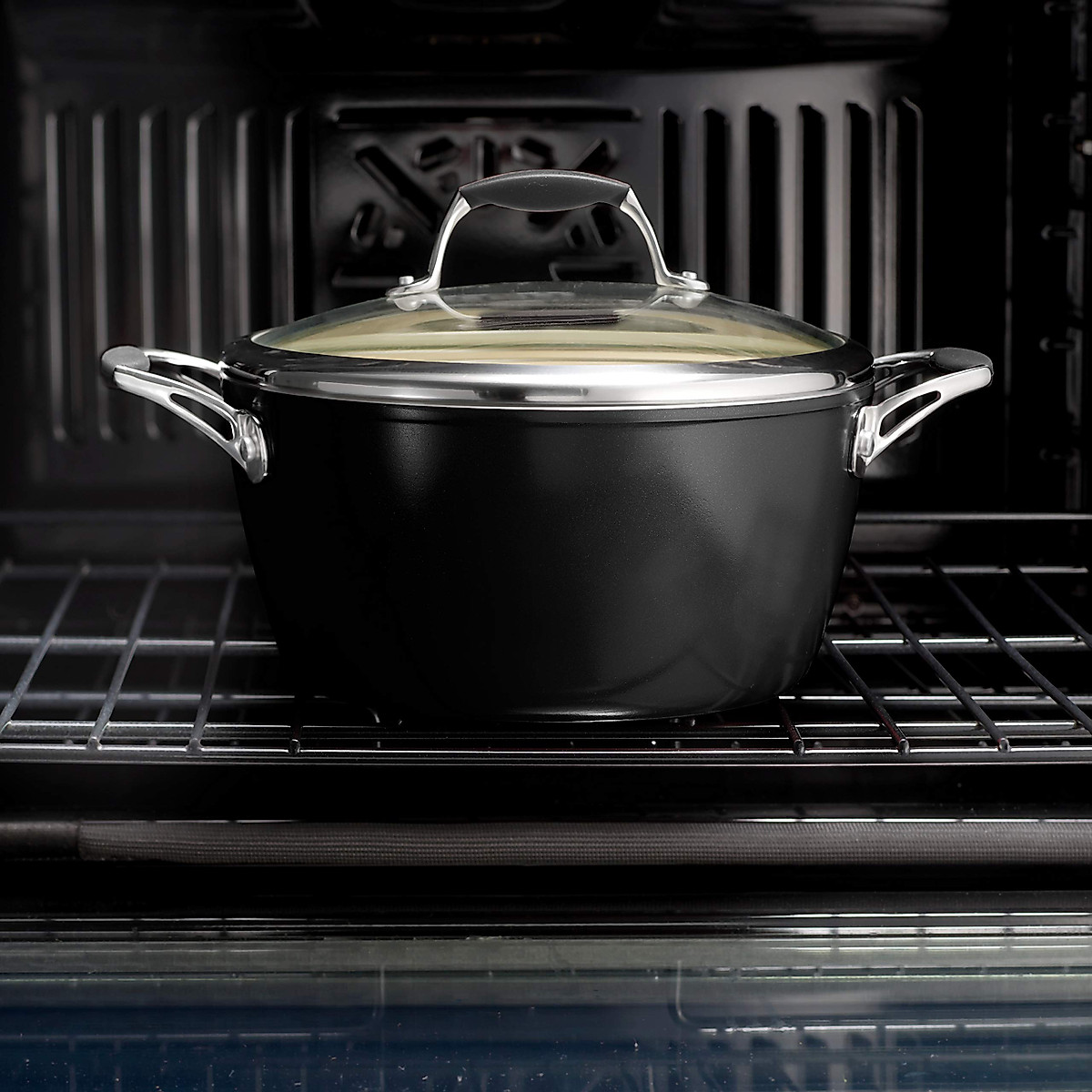 Tramontina Deluxe Fry Pan Aluminum 10-inch, Metallic Black, 80110/019DS