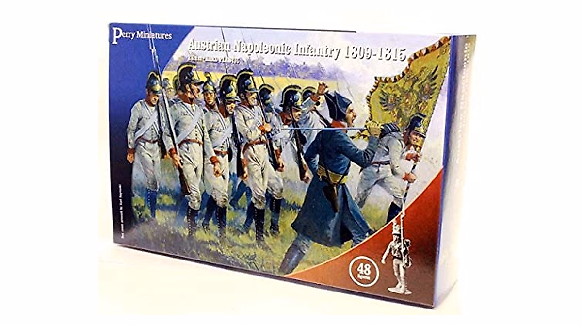 Napoleonic Wars Plastic Toy Soldiers Kit - 28mm Austrian Infantry Set