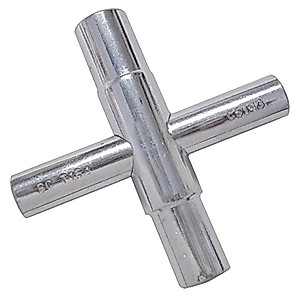 BrassCraft T422 4 Way SILCOCK Key, Chrome