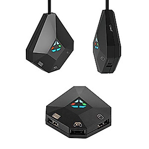 Wired Keyboard and Mouse Adapter for Nintendo Switch/PS4/PS3/Xbox One/Xbox 360 Host Series & for Nintendo Switch Console, Mouse and Keyboard Converter Support Custom Mapping & Reset Button Function