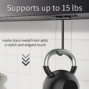 KINDREX 2 Pack Banana Hook Foldable Under Cabinet, Metal Banana Hanger to Keep Bananas Fresh, Banana Holder Folds Up with Magnets or Other Kitchen Items (Matte Black)