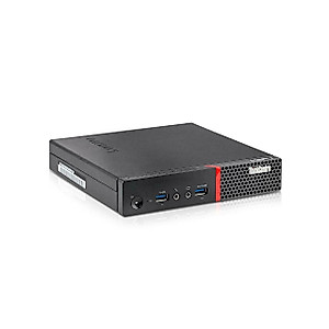 Lenovo ThinkCentre M700, 6th Generation Tiny Business Computer Micro PC (Intel Quad Core i3-6100T, 8GB Ram, 120GB Solid State SSD, WiFi, VGA) Win 10 Pro) (Renewed)