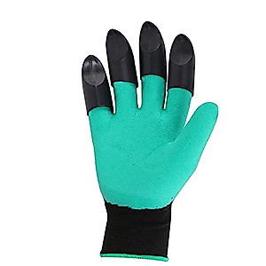 RZJZGZ 2 Pairs Garden Gloves with Claws for Women and Men Both Hands Gardening Work Gloves Garden Gloves Yard Work Safe Gloves for Easy Digging Planting