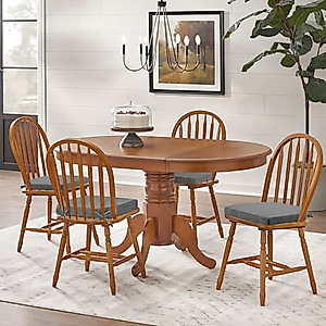 LOVTEX Chair Cushions for Dining Chairs 6 Pack - Memory Foam Chair Pads with Ties and Non-Slip Backing - Seat Cushion for Kitchen Chair 16x16x2, Dark Gray