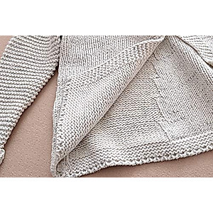 Baby Little Girls Cute Autumn Winter Button Knitted Sweater Cardigan Warm Thick Coat Jacket Clothes (Gray, 5T(4-5Years))