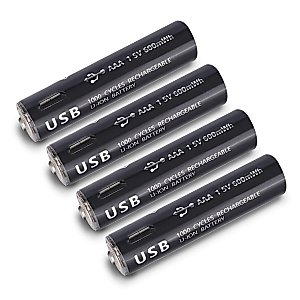 HuaHui Energy AAA(4Pack) Rechargeable Batteries 4 Pack, 600mAh 1.5V Constant Voltage