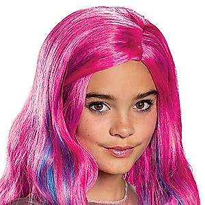 Disguise Audrey Descendants 3 Girls Polypropylene, Wig Standard, pink
