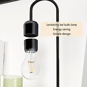 CHICYA Night Light with Wireless Charger Maglev Table Desk Lamps, Magnetic Levitating LED Light Bulb Floating Lamp, Home Decor Business Gifts