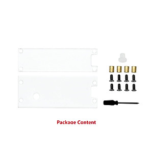 Waveshare Clear Acrylic Protection Case for Raspberry Pi Pico, Customized Key Cap, Neat Design