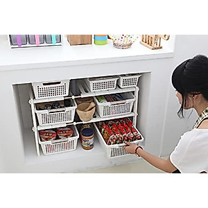 COELO Under Sink Organizer 2-Tier Expandable Shelf Kitchen Bathroom Cabinet Multi-purose Storage Standing Rack, White