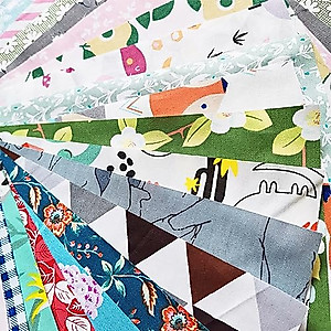 ZGXY Fabric, 50 pcs/lot Top Cotton 8" x 8" (20cm x 20cm) Squares Patchwork, Precut Multi-Color and Different Pattern for Sewing Quilting Crafting, Home Party Craft Fabric DIY Sewing Mask