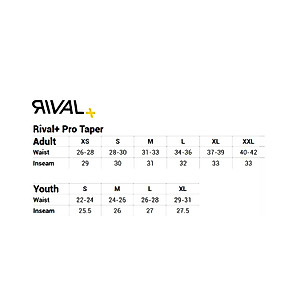 Easton RIVAL+ PRO TAPER Baseball Pant | Youth Sizes | Solid