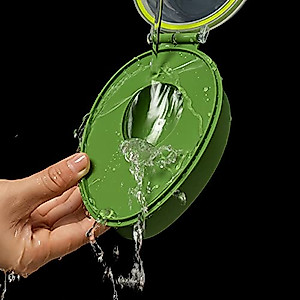 Meideli Avocado Saver Holder, Transparent Avocado Saver Keeper Fruit Storage Container, Vegetable Container Keep Fresh Kitchen Accessories, Keep Your Avocados Fresh for Days Green