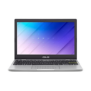 ASUS Vivobook Go 12 L210 11.6" Ultra Thin Laptop, Intel Celeron N4020 CPU, 4GB RAM, 128GB eMMC Storage, Windows 11 Home in S Mode with One Year of Office 365 Personal, Dreamy White, L210MA-DS04-W
