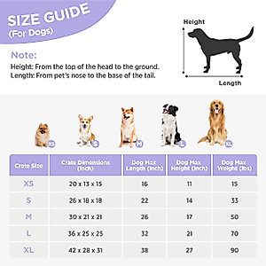 Lesure Collapsible Dog Crate - Portable Travel Kennel for Large Dog, 4-Door Pet Crate with Durable Mesh Windows, Indoor & Outdoor, Light Gray