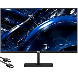MTG 22 inch 1080p LED Desktop Laptop Monitor - Full HD, 75Hz, 3ms, VESA Mountable, HDMI, VGA, Bezel Less and Ultra-Light Sleek Thin Design, for Home and Office