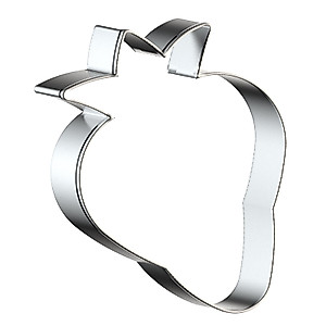 Strawberry Cookie Cutter Set with Assorted Sizes - 5 inch, 4 inch, 3 inch, 2 inch - Fruit Cookie Cutters Fondant Molds - Stainless Steel