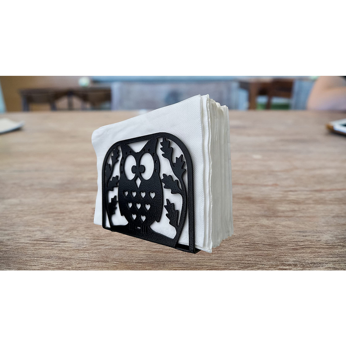 HeavenlyKraft Napkin Holder Dispenser kitchen decor Paper Napkin Holder Modern Napkin Holder tissue holder for dining table napkin holder kitchen napkin stand farmhouse table napkin holder (Owl)
