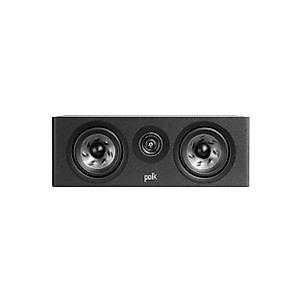 Polk Audio Reserve Series R300 Compact Center Channel Loudspeaker for Dynamic, Detailed Audio, 1" Pinnacle Ring Tweeter & Dual 5.25" Turbine Cone Woofers, Hi-Res Certified, Wall Mountable, Black