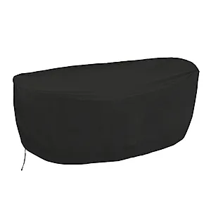StorMaster Oval Outdoor Bistro Set Cover for 2 - Person Round Outdoor Dining Set Heavy Duty Weatherproof Bistro Round Patio Table & Chair Set Covers