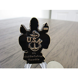 Oneworldtreasures Superhero Deadpool Dead Pool Marvel USN Chief CPO Challenge Coin