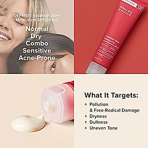 Paula's Choice DEFENSE Essential Glow Mineral Moisturizer SPF 30 w/Kiwi Extract, Vitamin C & E, Niacinamide, Argan Oil & Resveratrol, Radiant Dewy Finish, 2 Oz Tube