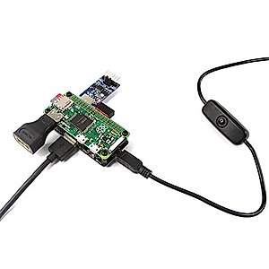 MakerSpot 4-Port Stackable USB Hub HAT for Raspberry Pi Zero V1.3 (with Camera Connector) and Pi Zero W /2W (with Bluetooth & WiFi)